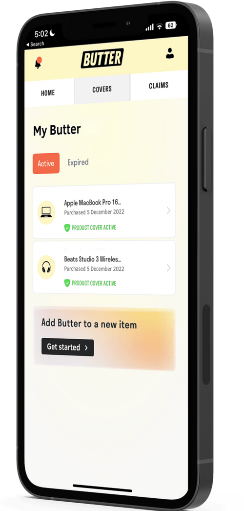 Butter Insurance - don't let the important things slip